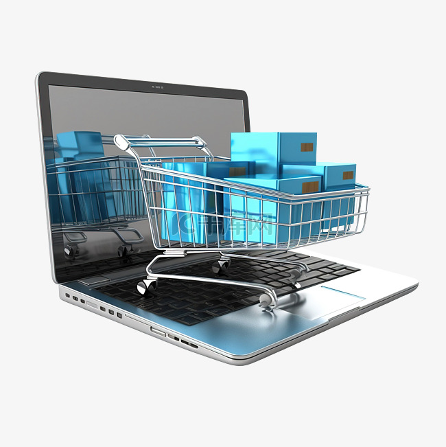 digital cart Interface 3d 插图素材图片免费下载-千库网