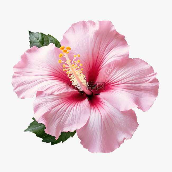 粉色芙蓉花 PNG素材图片免费下载-千库网