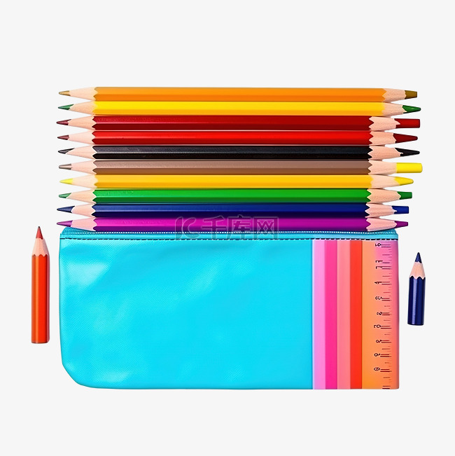 美观的布铅笔盒贴纸回到学校素材图片免费下载-千库网