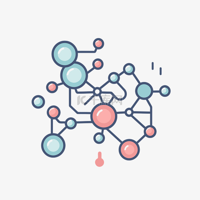 分子的线型矢量图素材图片免费下载-千库网