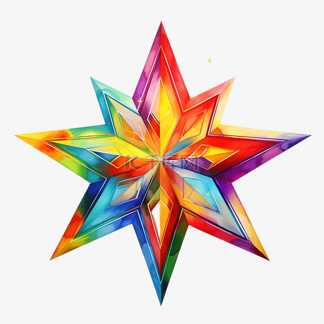 明亮多彩的星星素材图片免费下载-千库网