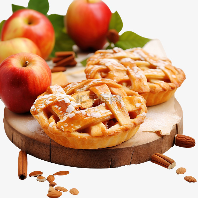感恩节秋季传统自制苹果派素材图片免费下载-千库网