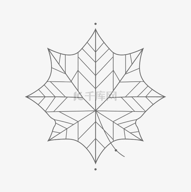 画一片枫叶 向量素材图片免费下载-千库网