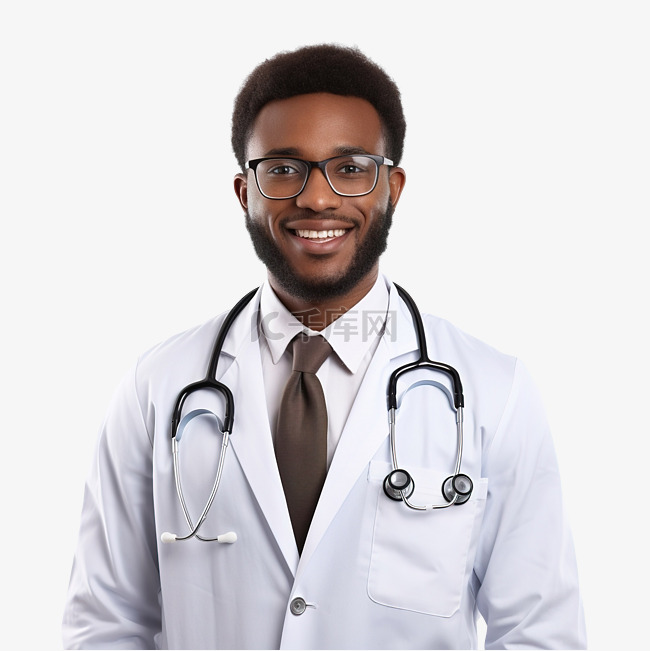 年轻的非洲裔专业医生素材图片免费下载-千库网