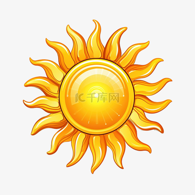 太阳的插图素材图片免费下载-千库网