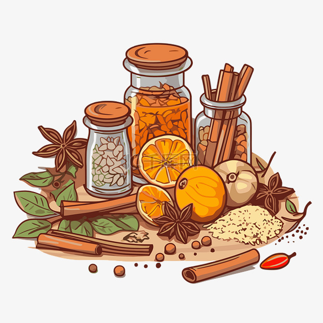 香料剪贴画 向量素材图片免费下载-千库网