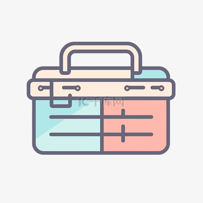 彩色矢量设计中的工具箱图标素材图片免费下载-千库网