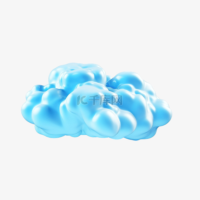 蓝色 3d 云素材图片免费下载-千库网