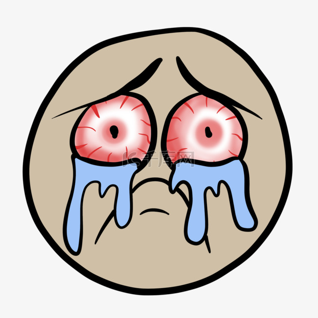 感动大哭表情包素材图片免费下载-千库网