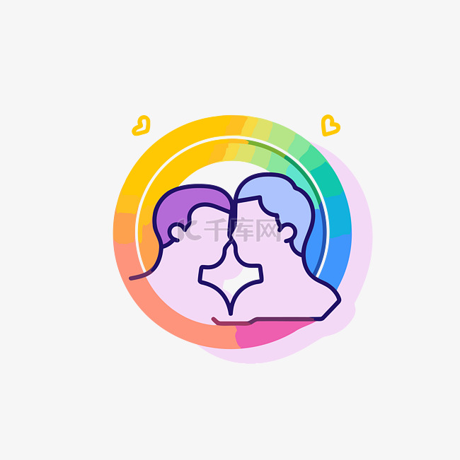 同性恋者的 lgbtq 图形图标标志 向量素材图片免费下载-千库网