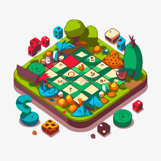 免费棋盘游戏 向量素材图片免费下载-千库网