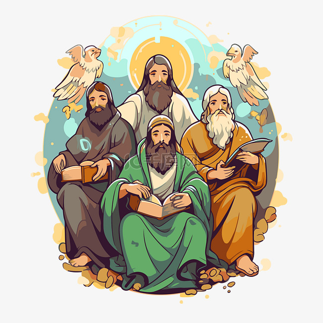 神圣的三位一体 向量素材图片免费下载-千库网