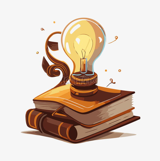 知识之灯 向量素材图片免费下载-千库网