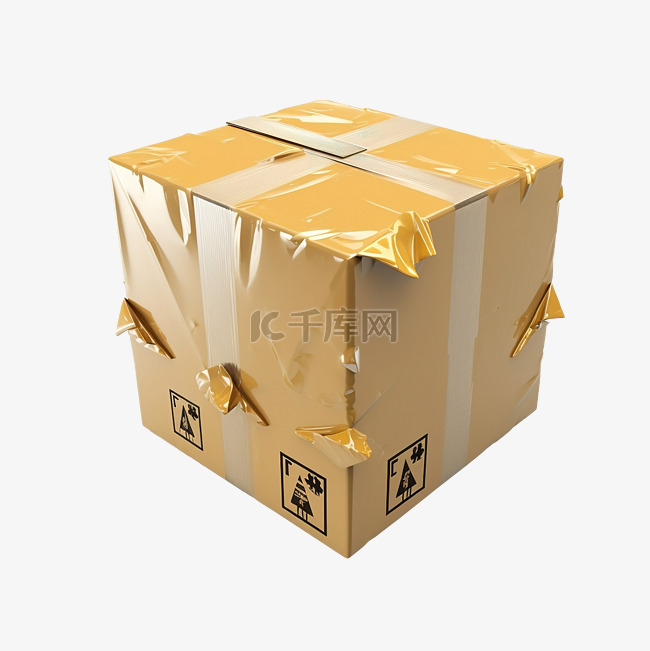 3d 损坏的送货箱素材图片免费下载-千库网