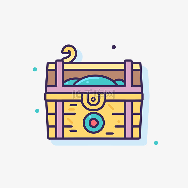 宝箱的平面图标 向量素材图片免费下载-千库网