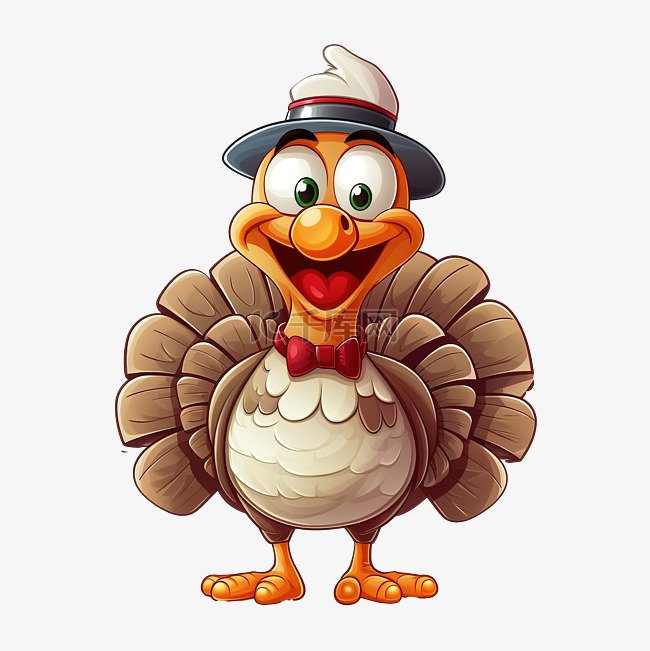 土耳其卡通收藏感恩节快乐庆祝标志素材图片免费下载-千库网
