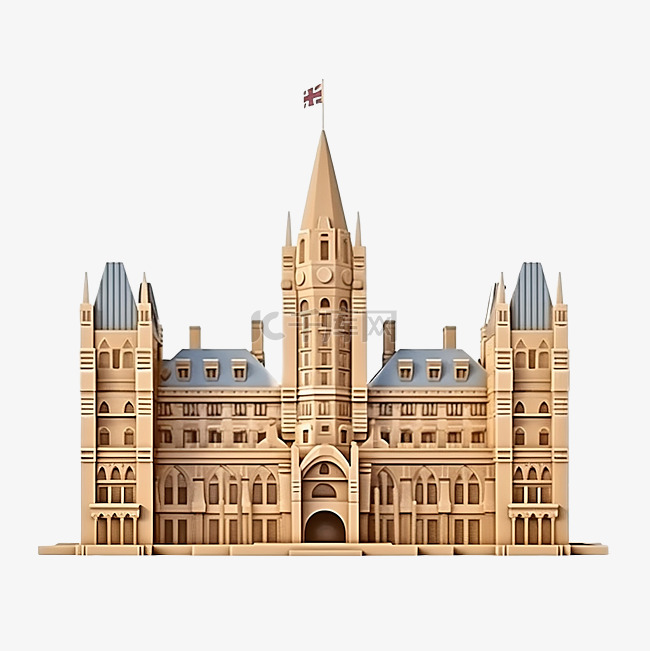 加拿大石头著名建筑地标旅游素材图片免费下载-千库网