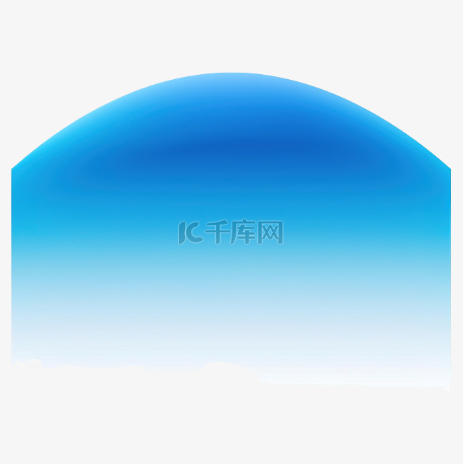 蓝色渐变png元素素材图片免费下载-千库网