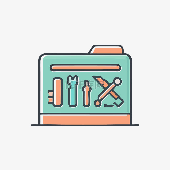 工具箱图标设计有其上的工具 向量素材图片免费下载-千库网