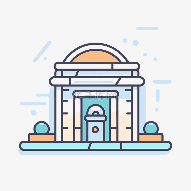 博物馆图标设计 向量素材图片免费下载-千库网