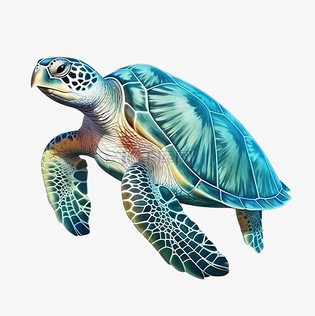 铅笔底纹风格的海龟插图素材图片免费下载-千库网