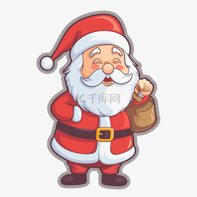 圣诞卡通圣诞老人矢量和圣诞卡通素材图片免费下载-千库网