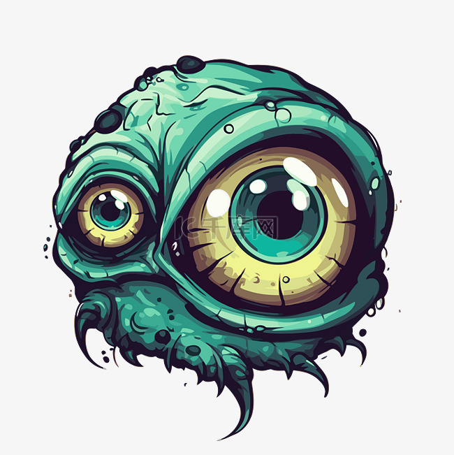 怪物的眼睛素材图片免费下载-千库网