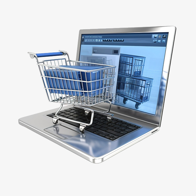 digital cart Interface 3d 插图素材图片免费下载-千库网