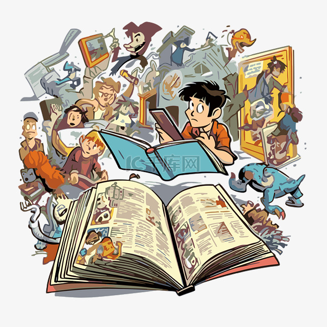 图画小说 向量素材图片免费下载-千库网