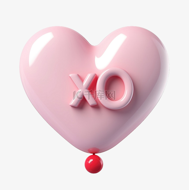 xoxo 3d 插图素材图片免费下载-千库网
