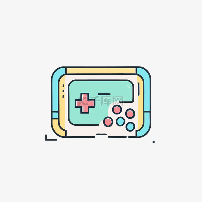 游戏控制台图标设计线性图标模式 向量素材图片免费下载-千库网