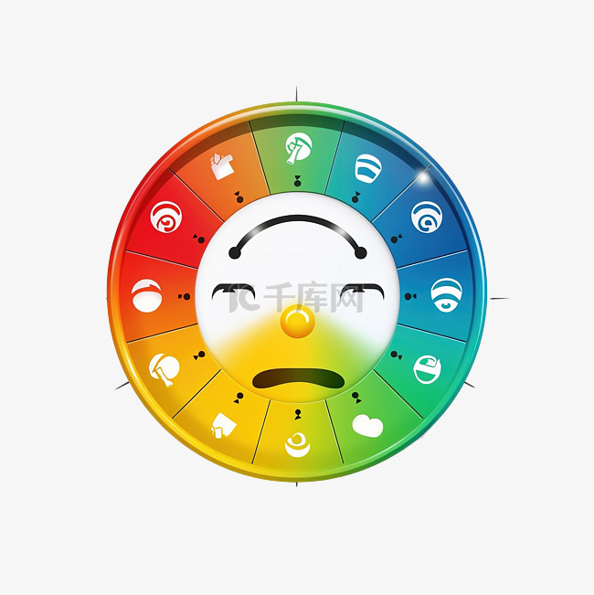 情绪面部量表图情绪指示器客户满意度调查反馈概念素材图片免费下载-千库网