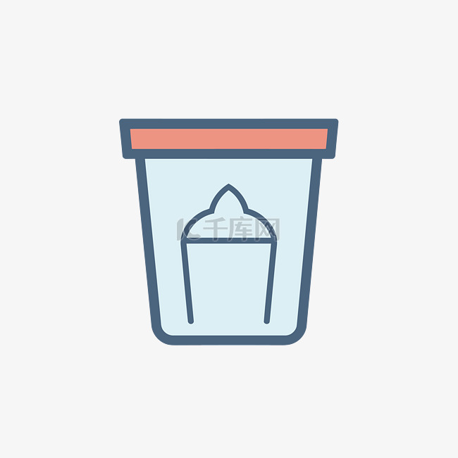 一杯酸奶的图标 向量素材图片免费下载-千库网