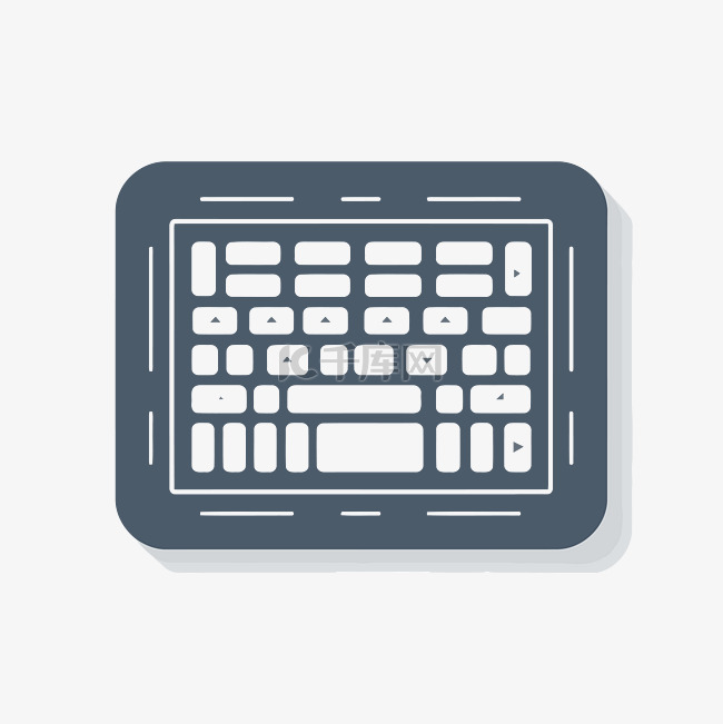 电脑键盘平面图标矢量图素材图片免费下载-千库网