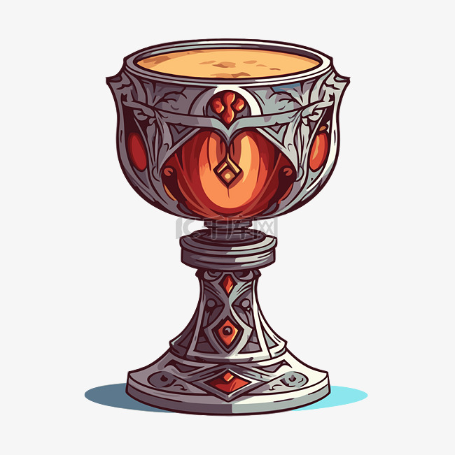 圣杯剪贴画 华丽风格插画卡通中的圣杯 向量素材图片免费下载-千库网