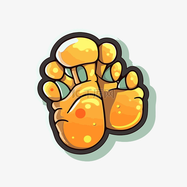 卡通卡通脚图标矢量图素材图片免费下载-千库网