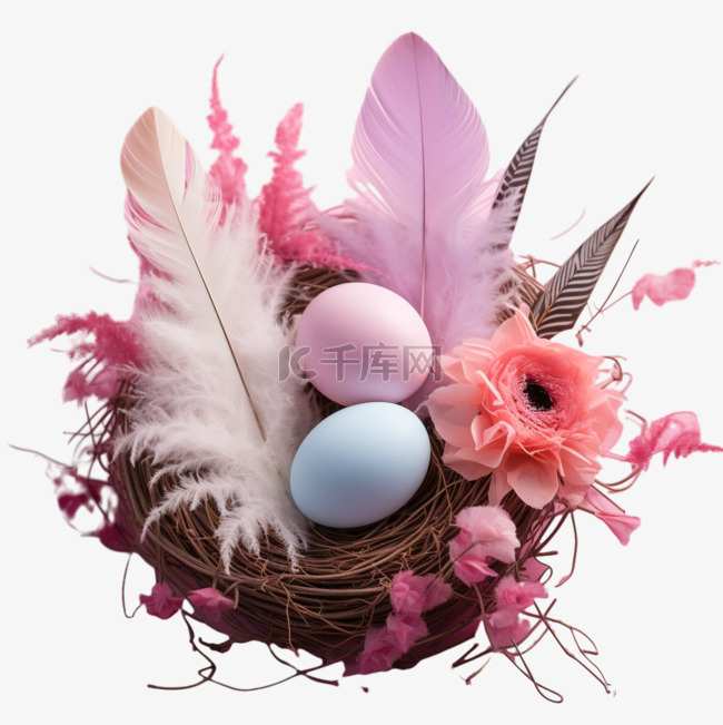 ai缤纷鸟蛋元素立体免抠图案素材图片免费下载-千库网