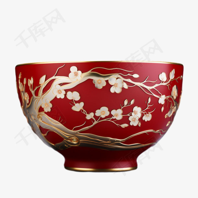 浮雕瓷碗元素立体免抠图案素材图片免费下载-千库网