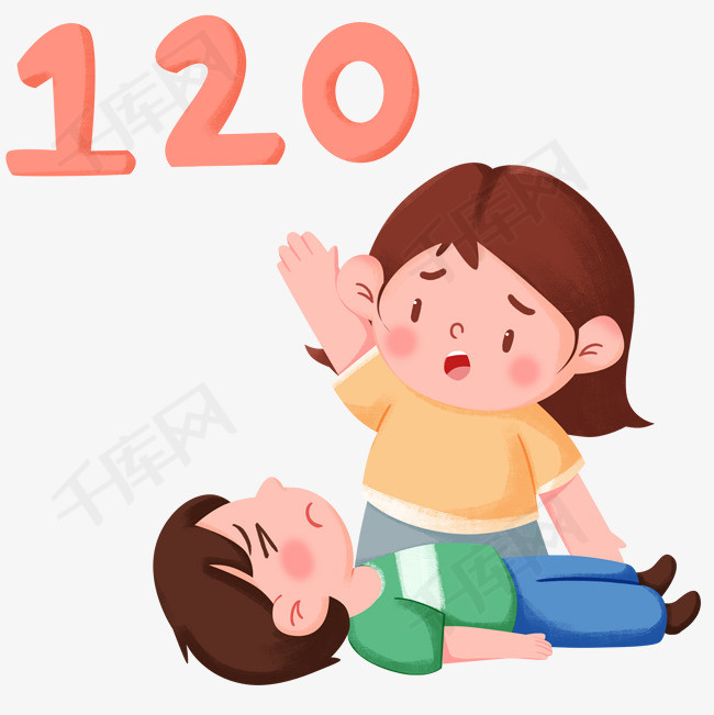 紧急急救拨打120设计素材图片免费下载-千库网