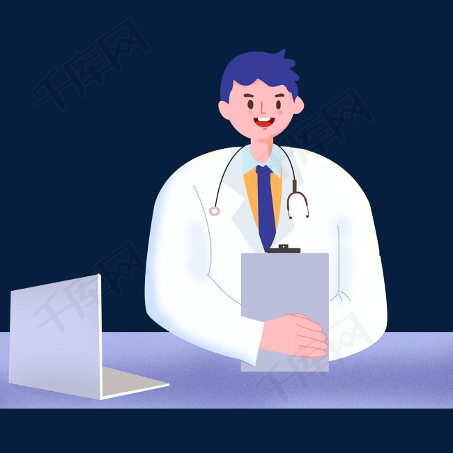 扁平医疗主任医师素材图片免费下载-千库网