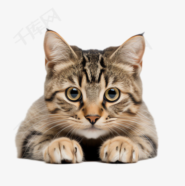 真实狸花猫动物元素立体免抠图案素材图片免费下载-千库网