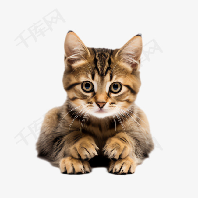 纹理狸花猫动物元素立体免抠图案素材图片免费下载-千库网