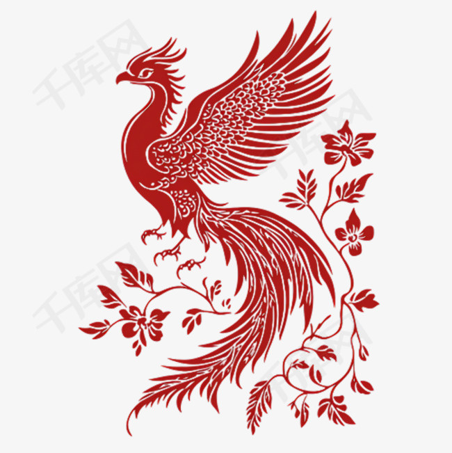 凤凰传统纹理元素立体免抠图案素材图片免费下载-千库网