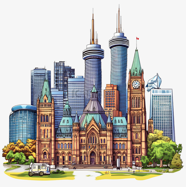 加拿大著名建筑地标旅游素材图片免费下载-千库网
