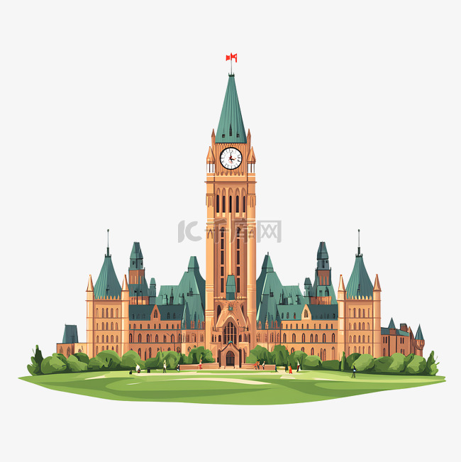 加拿大著名建筑地标旅游素材图片免费下载-千库网