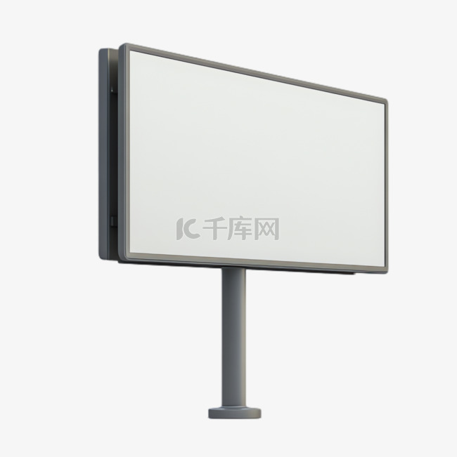 路边广告牌数字艺术元素立体免抠图案素材图片免费下载-千库网