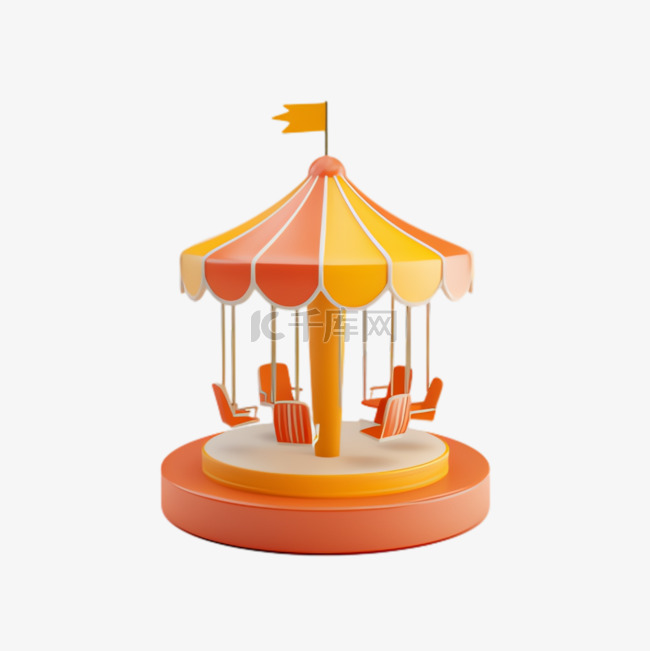 游乐园设施几何元素立体免抠图案素材图片免费下载-千库网