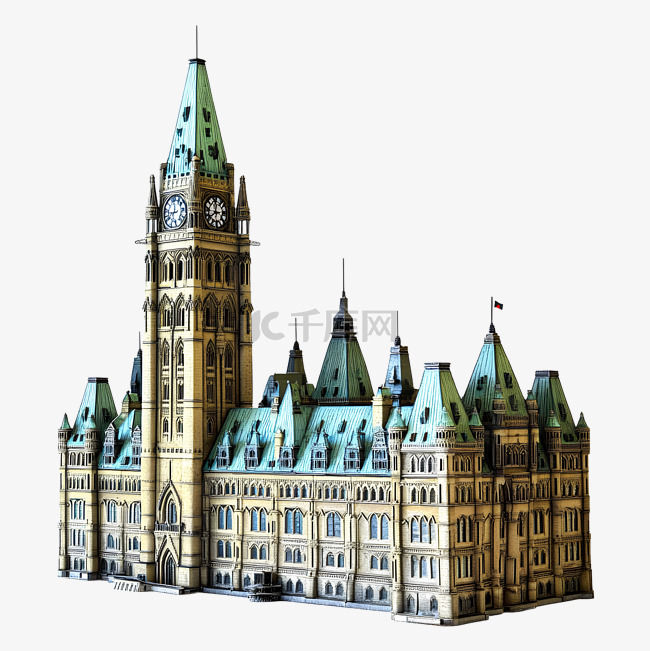 加拿大石头著名建筑里程碑旅游素材图片免费下载-千库网