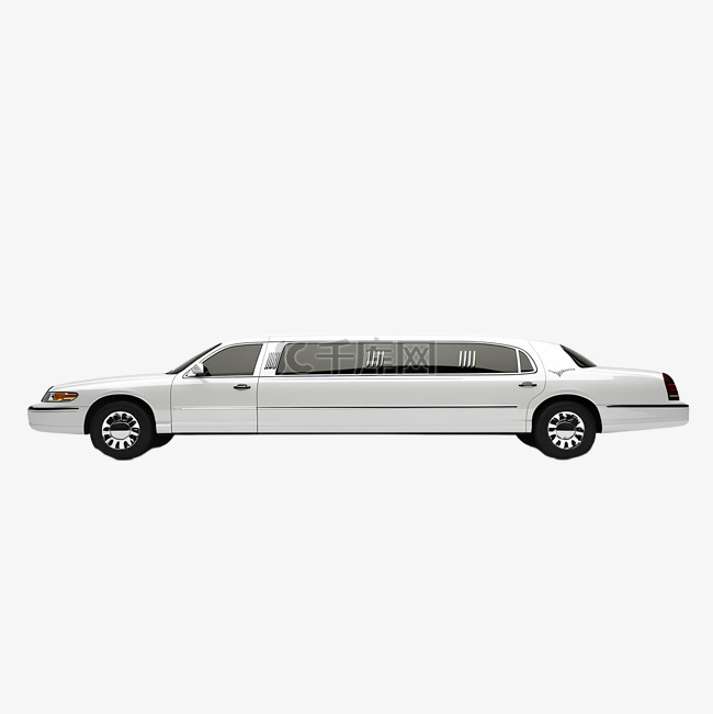 白色豪华轿车侧视图素材图片免费下载-千库网