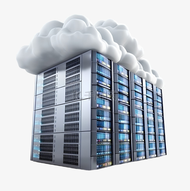 数据中心服务器连接云端大数据海量数据存储素材图片免费下载-千库网